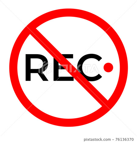 no recording icon on white background.... - Stock Illustration ...
