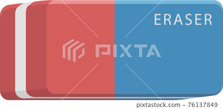School stationery vector element eraser-插圖素材 [76137849] - PIXTA圖庫