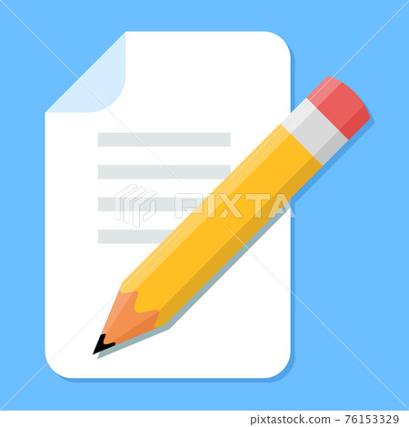 Handwritten Document icon - Stock Illustration [76153329] - PIXTA