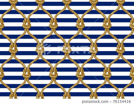 Rope seamless tied fishnet pattern - Stock Illustration [76154416] - PIXTA