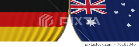Germany and Australia political cooperation or... - Stock Illustration ...
