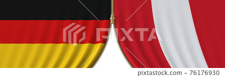 Germany and Peru political cooperation or... - Stock Illustration ...