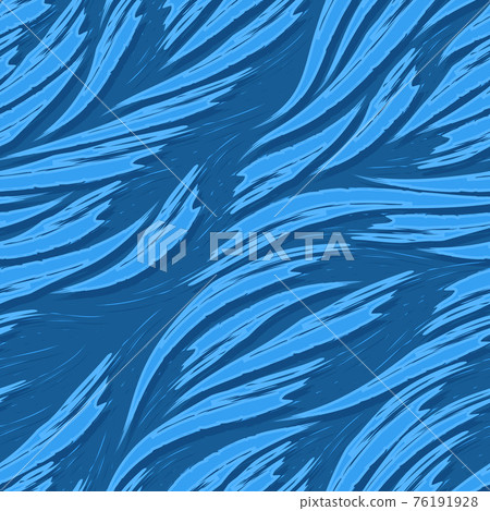Seamless vector pattern of blue waves or... - Stock Illustration ...