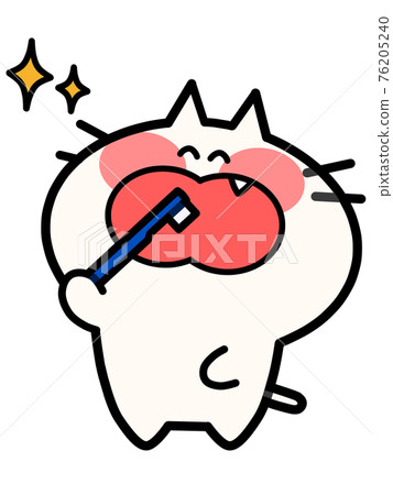 toothpaste, tooth, cat - Stock Illustration [76205240] - PIXTA