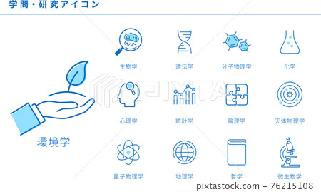 Simple icon set for various academics and research - Stock Illustration ...