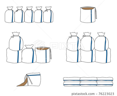 Sandbags_sandbags - Stock Illustration [76223023] - PIXTA