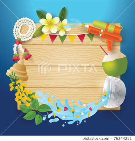 Thingyan, Burmese New Year Festival, Water... - Stock Illustration ...