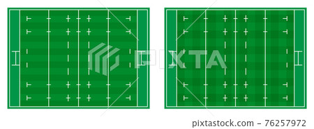 rugby field markings lines with different types... - Stock Illustration ...