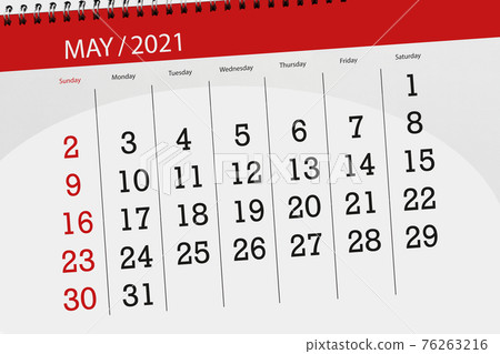Calendar planner for the month may 2021,... - Stock Illustration ...