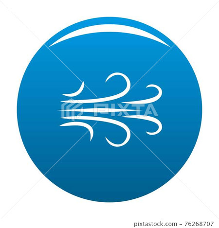 Wind icon blue vector - Stock Illustration [76268707] - PIXTA
