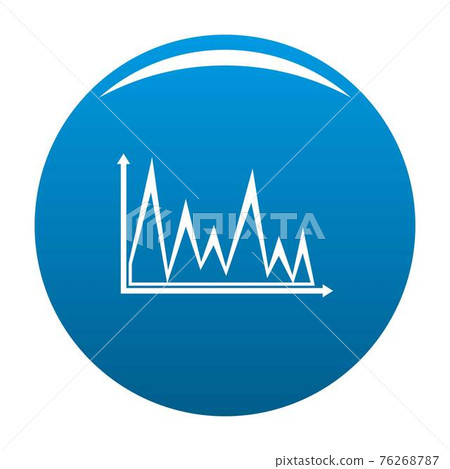 Finance graph icon blue vector - Stock Illustration [76268787] - PIXTA