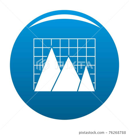 Business chart icon blue vector-插圖素材 [76268788] - PIXTA圖庫
