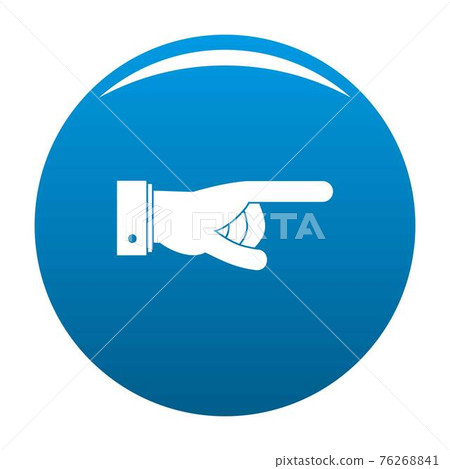 Hand go icon blue vector - Stock Illustration [76268841] - PIXTA