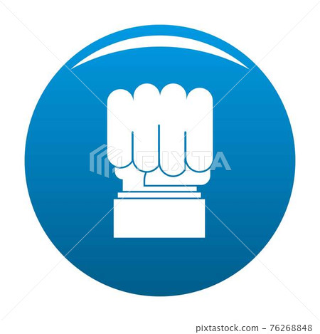 Hand protest icon blue vector - Stock Illustration [76268848] - PIXTA
