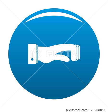 Hand concept icon blue vector - Stock Illustration [76268853] - PIXTA
