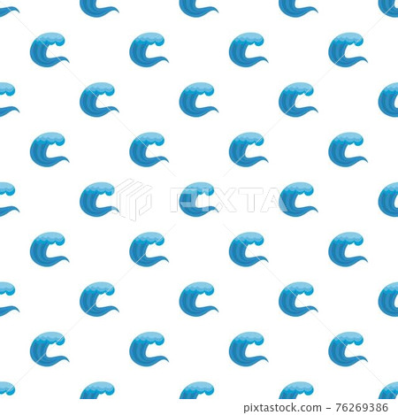 Wave summer pattern seamless - Stock Illustration [76269386] - PIXTA