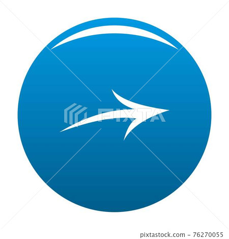 Arrow icon blue vector - Stock Illustration [76270055] - PIXTA
