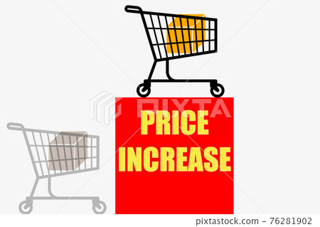Price increase - Stock Illustration [76281902] - PIXTA