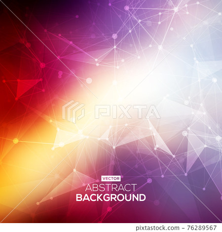 Abstract low poly colorful bright technology... - Stock Illustration ...