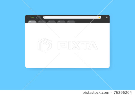 Modern web browser window design isolated on... - Stock Illustration ...