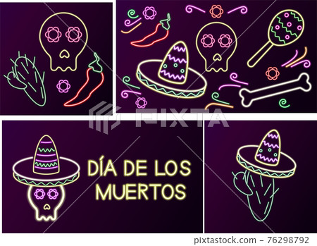 Spanish national holiday Dia de los Muertos - Stock Illustration ...