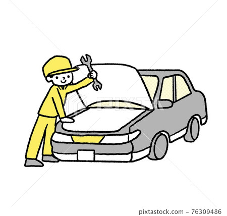 Illustration of car inspection - Stock Illustration [76309486] - PIXTA