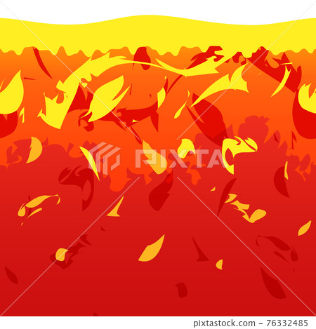 Magma_Lava cross-section block_Side-scrolling... - Stock Illustration ...