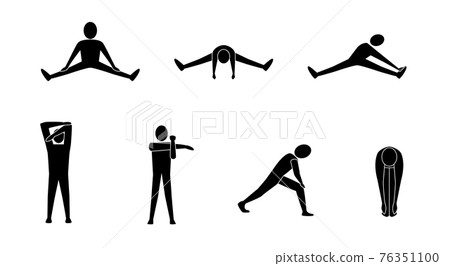 Stretch pictogram - Stock Illustration [76351100] - PIXTA