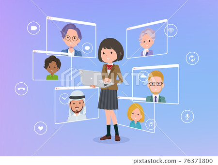 high school student, global, vector - Stock Illustration [76371800] - PIXTA
