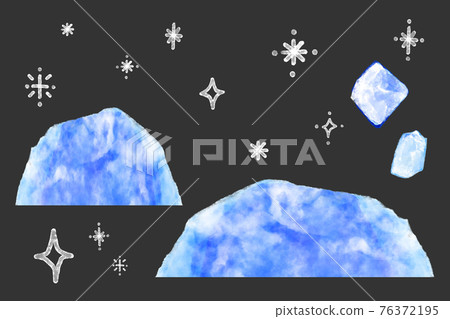 Ice drift ice glitter material - Stock Illustration [76372195] - PIXTA