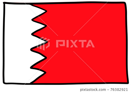 Bahrain flag Doodle Hand drawing sketch - Stock Illustration [76382921 ...