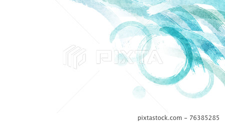 Swirl wave summer greeting background - Stock Illustration [76385285 ...