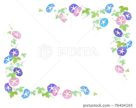 Asagao's frame - Stock Illustration [76404165] - PIXTA