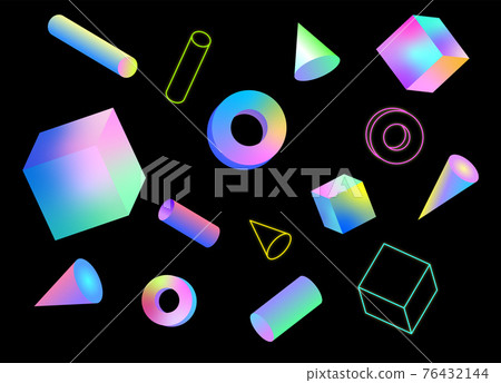 Shape made with gradation - Stock Illustration [76432144] - PIXTA