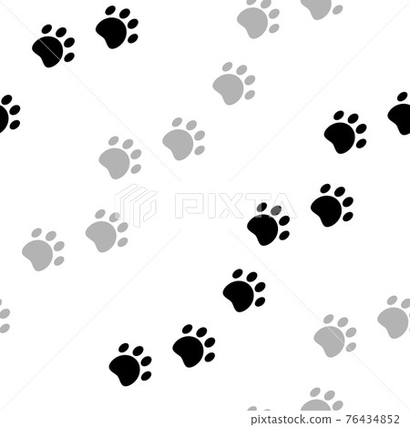 Footprint seamless pattern 2 monotone watermark - Stock Illustration ...