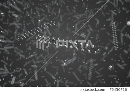 Docosane molecule made with balls, scientific... - Stock Illustration ...
