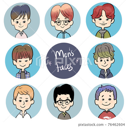 Male circle upper body pattern - Stock Illustration [76462604] - PIXTA