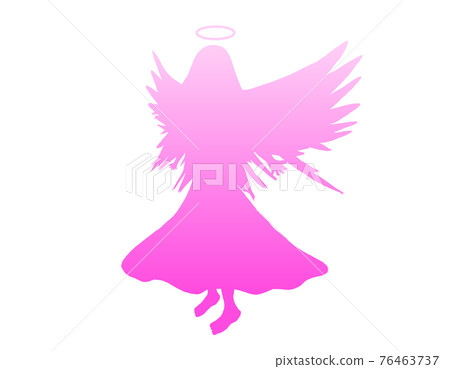 Goddess Silhouette (Pink) - Stock Illustration [76463737] - PIXTA