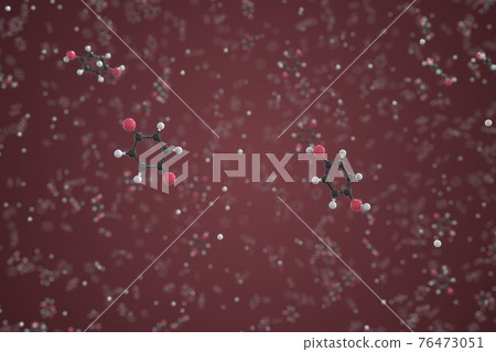 Quinhydrone molecule made with balls,... - Stock Illustration [76473051 ...