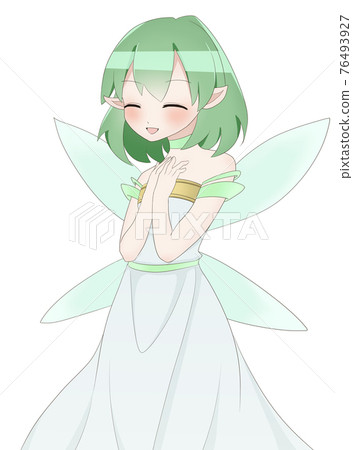 Fairy green Nico Nico - Stock Illustration [76493927] - PIXTA