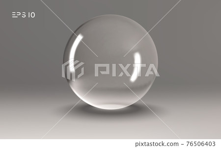Crystal ball light vector on transparent... - Stock Illustration ...
