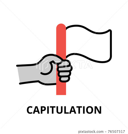 Capitulation icon concept, politics collection - Stock Illustration ...
