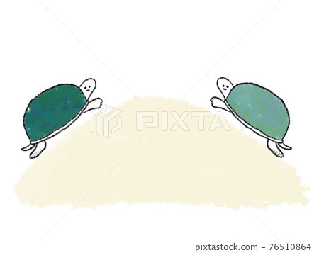Turtle climbing illustration - Stock Illustration [76510864] - PIXTA