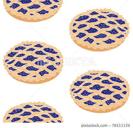 Vector seamless pattern of colored pie - Stock Illustration [76511139 ...