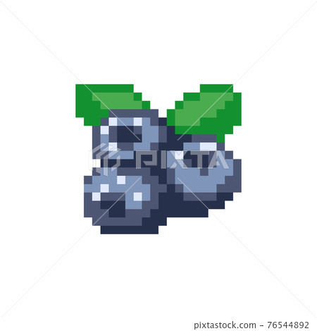 Pixel Blueberry illustration. Isolated pixel...-插圖素材 [76544892] - PIXTA圖庫