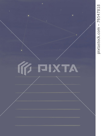 With the summer triangle line - Stock Illustration [76547818] - PIXTA