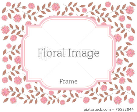 Colorful flower message card background frame - Stock Illustration ...