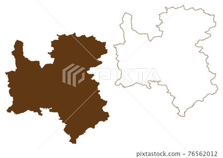 Rottweil district (Federal Republic of Germany,... - Stock Illustration ...
