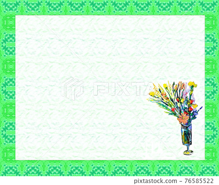Cute flower message card - Stock Illustration [76585522] - PIXTA