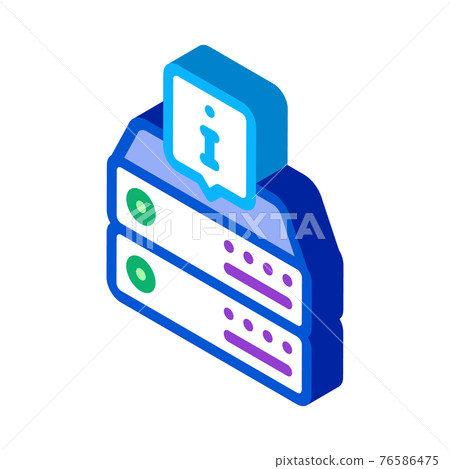 information on server for machine learning... - Stock Illustration ...